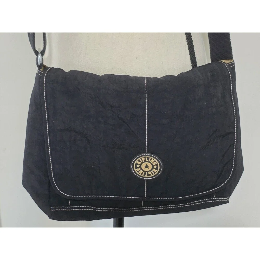 Kipling | Bags | Perfect Kipling Black Large Postman Messenger Bag Flap ...